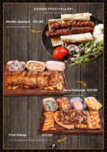 Menü & Preise | Damak Restaurant Wien